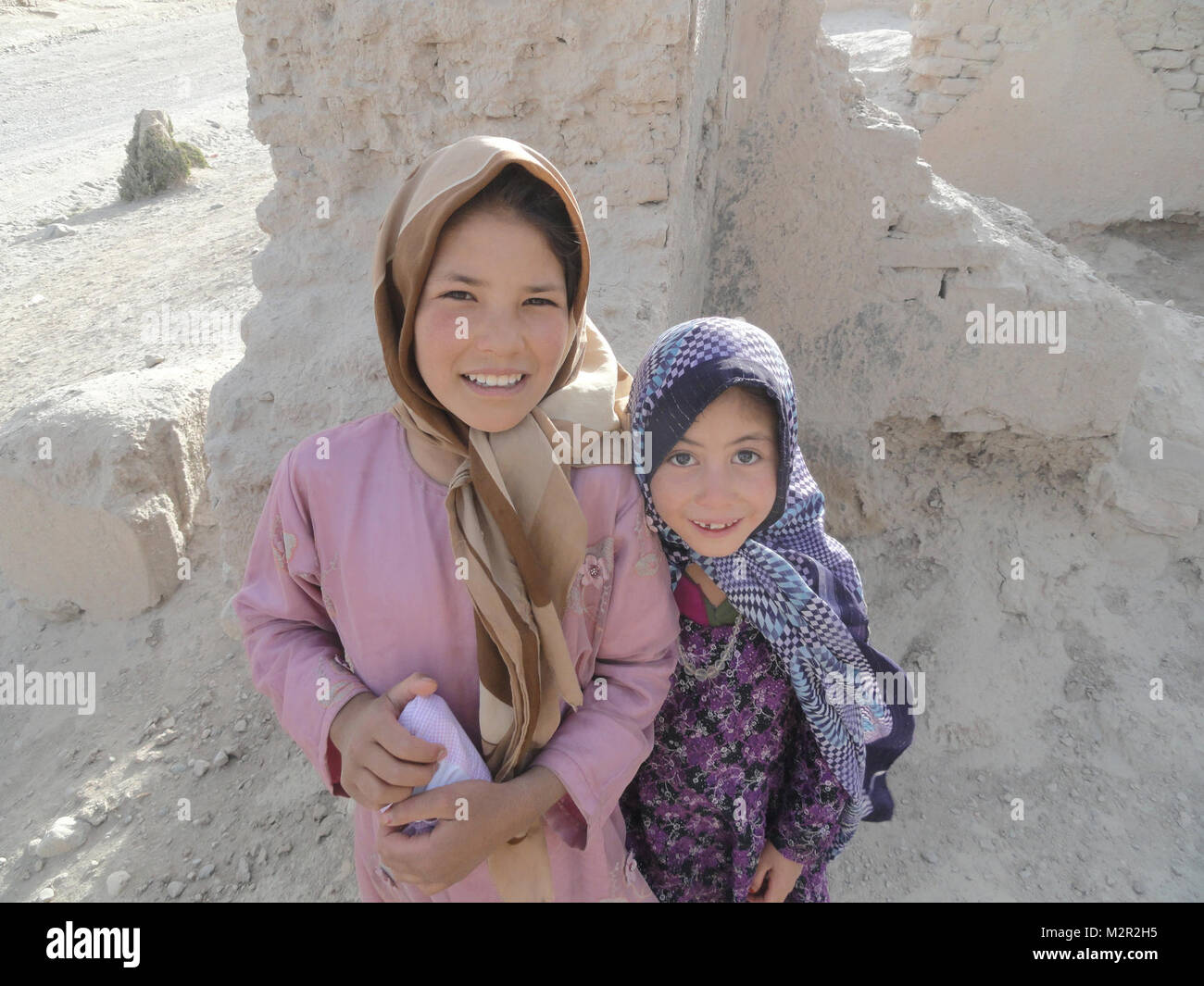 Afghan children happy to see ADT by Georgia National Guard Stock Photo ...
