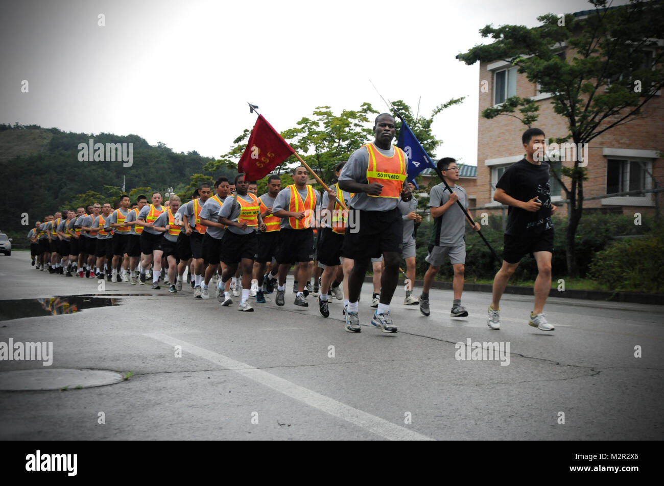 Soldiers of the 595th Maintenance Company, 498th Combat Sustainment ...