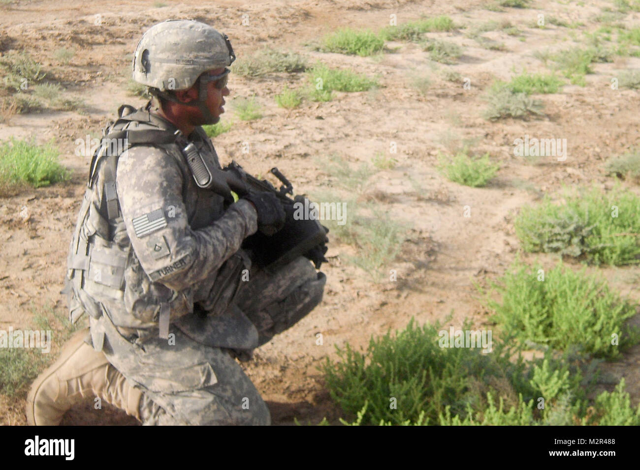 Pfc. Samuel Turner, of B Troop, 6th Squadron, 9th Cavalry Regiment, 3rd ...