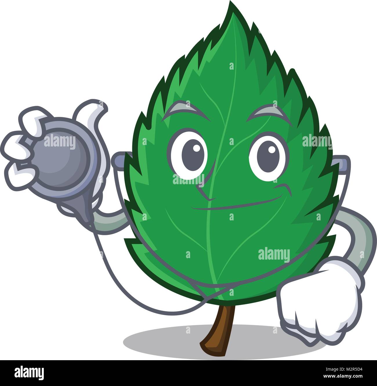 Doctor mint leaves character cartoon Stock Vector Image & Art - Alamy