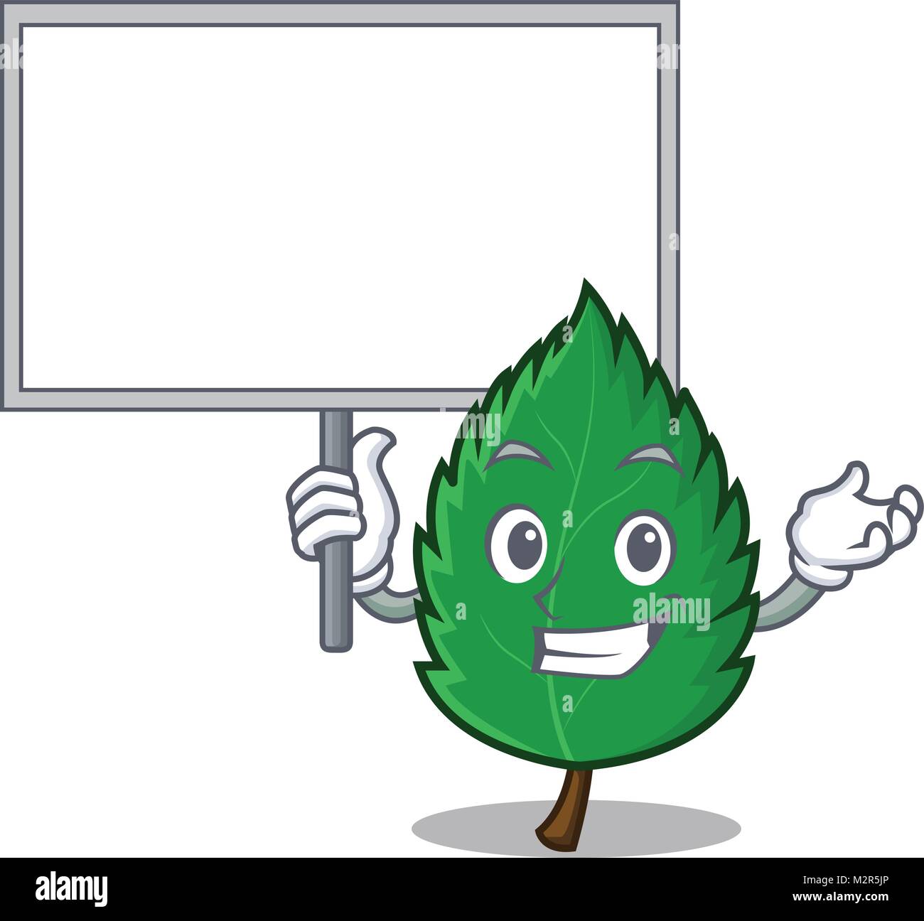 Bring board mint leaves character cartoon Stock Vector Image & Art - Alamy