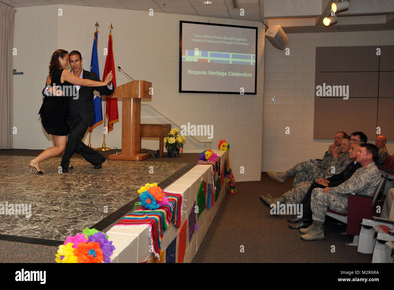 Tango dancers perform for Texas National Guardsmen at the Hispanic ...