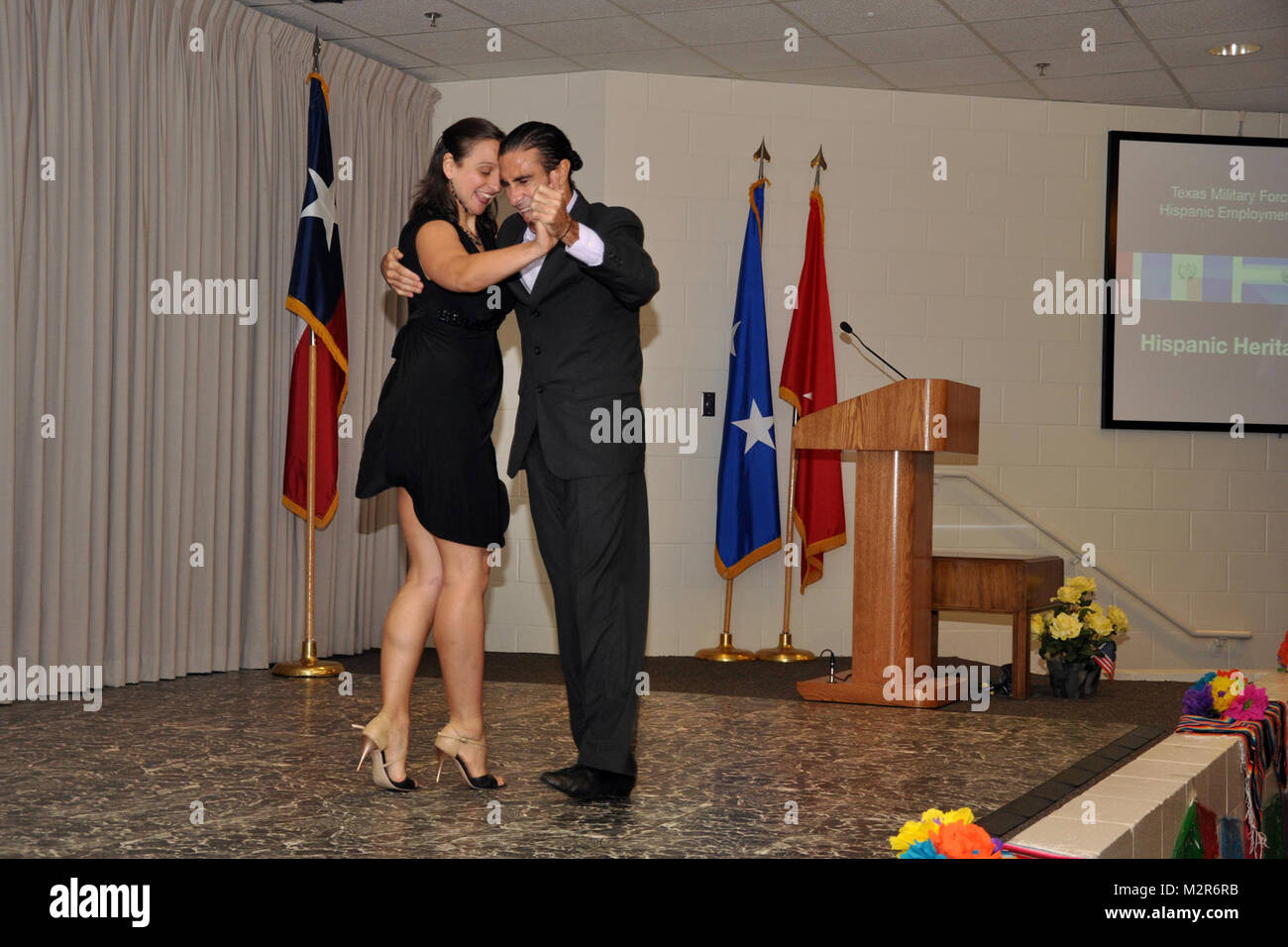 Tango dancers perform for Texas National Guardsmen at the Hispanic ...