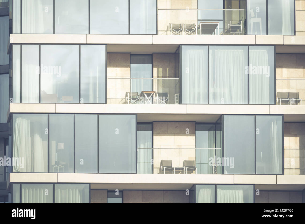 detail of a glazed window front of a residential house in London Stock ...