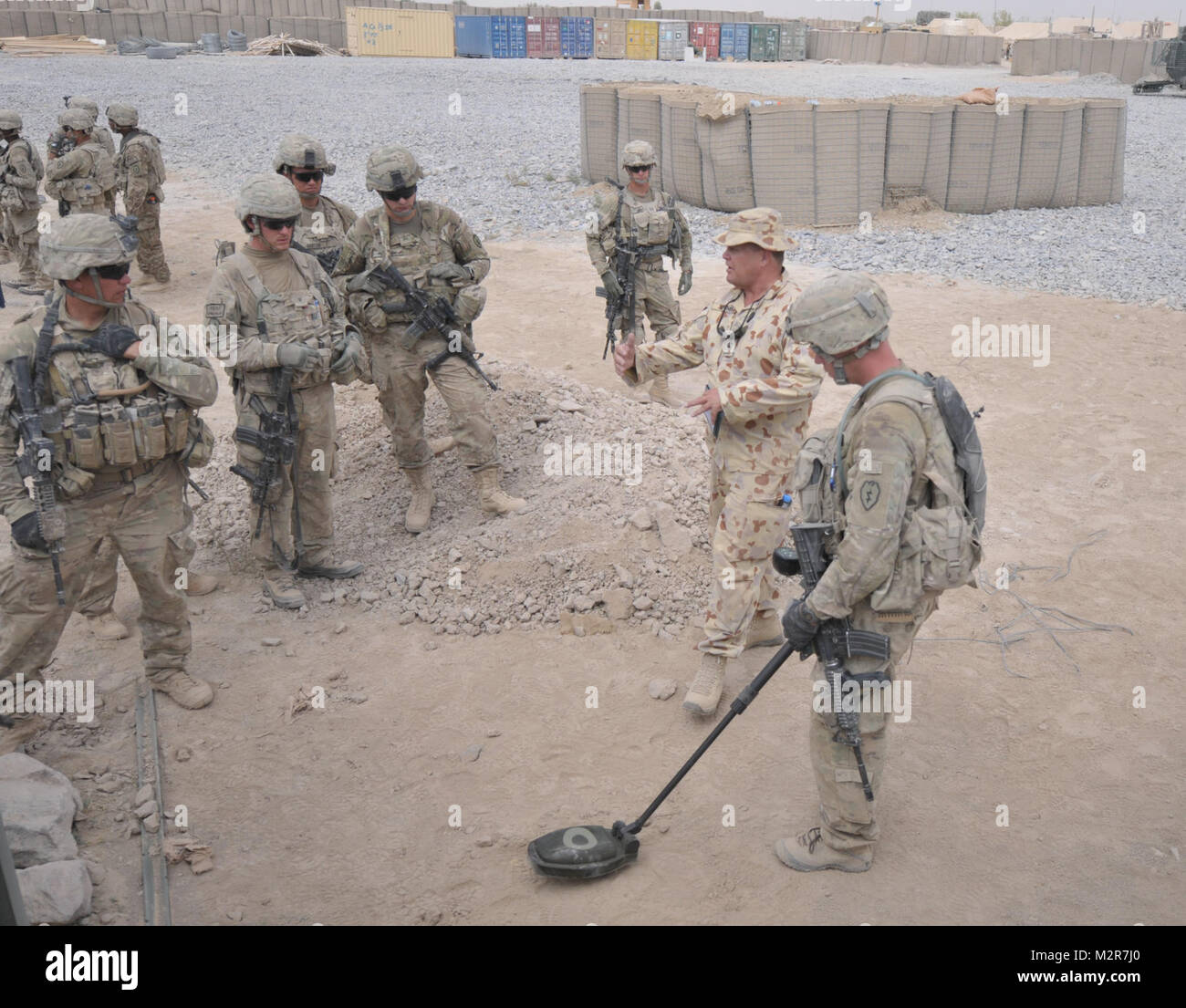 WO2 Perry Jokinen, an Amunition Technician in the Australian army ...