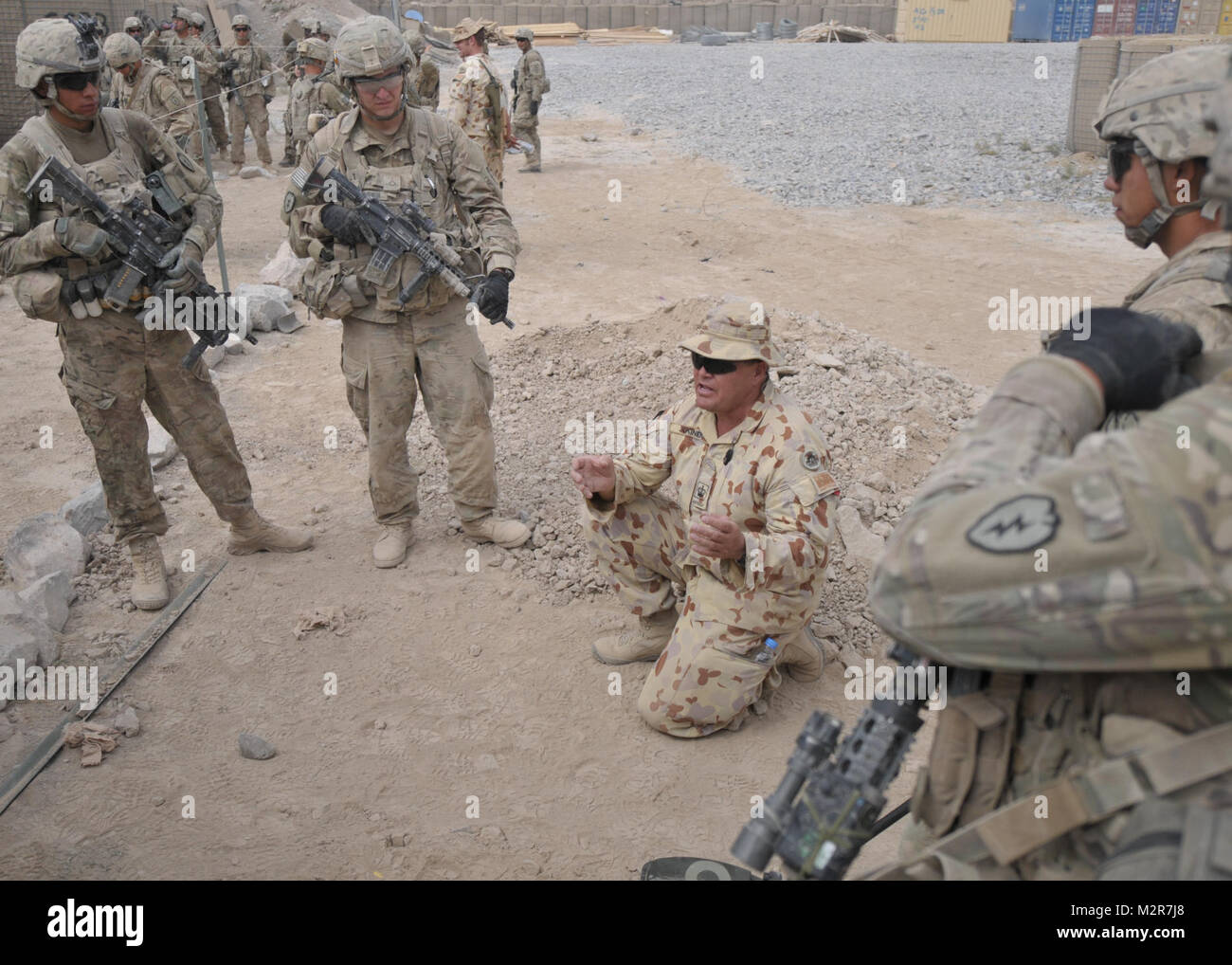 WO2 Perry Jokinen, an Amunition Technician in the Australian army ...
