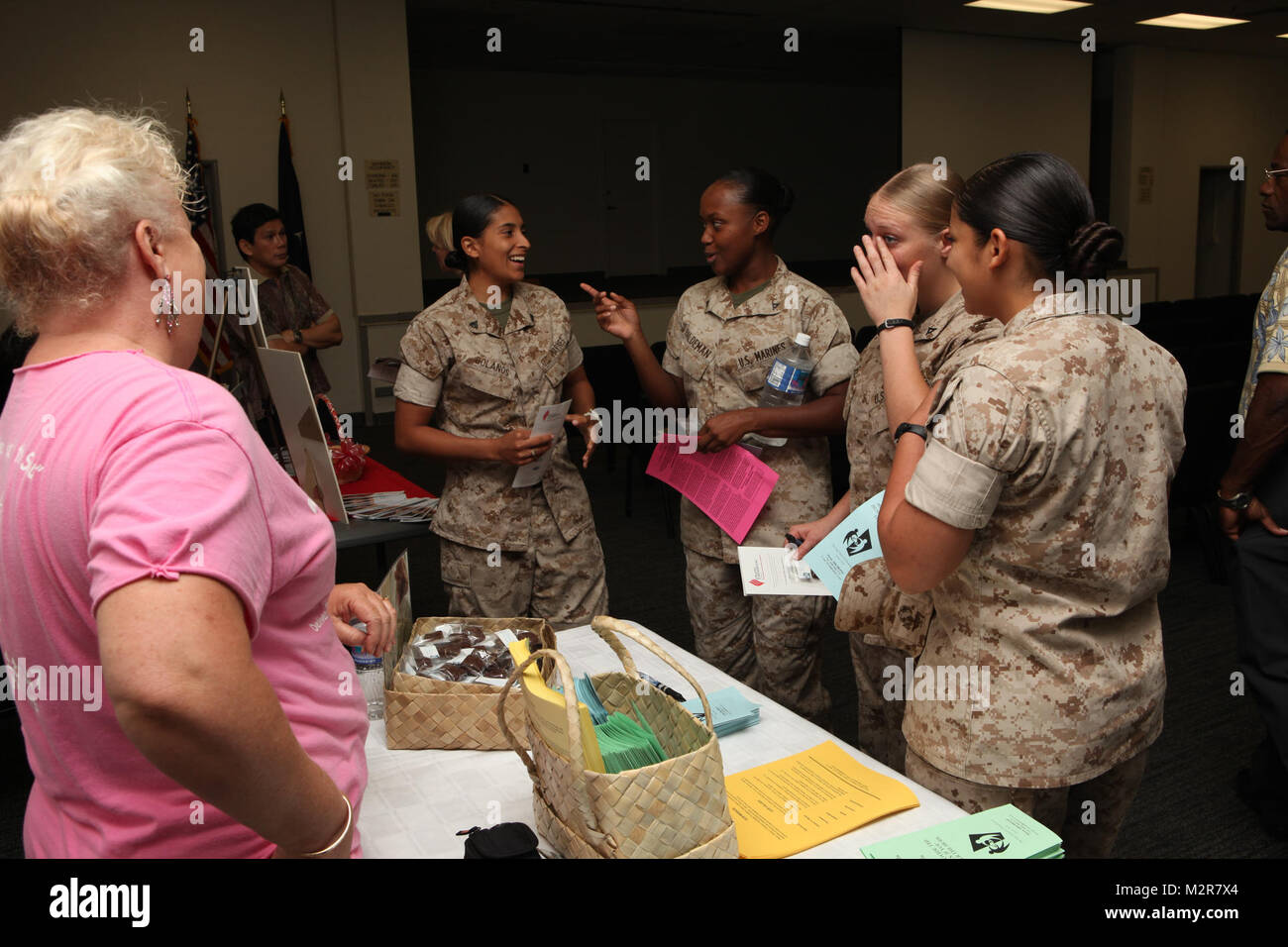 U.S. Marines with U.S. Marine Corps Forces, Hawaii attend a Combined ...