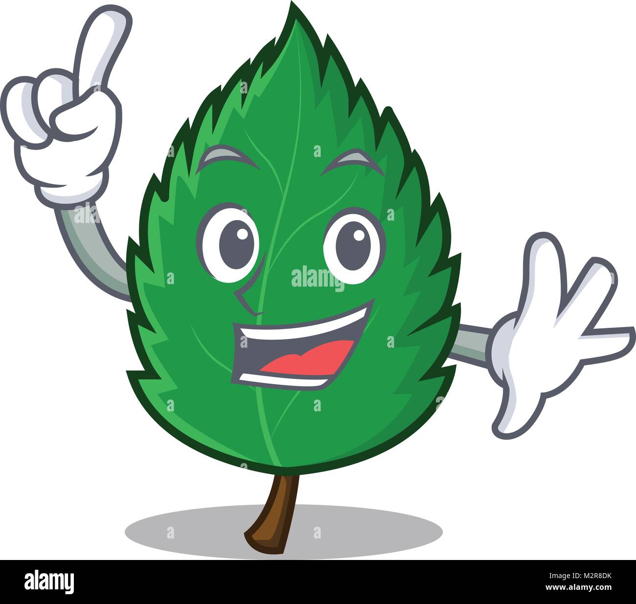Finger mint leaves mascot cartoon Stock Vector Image & Art - Alamy