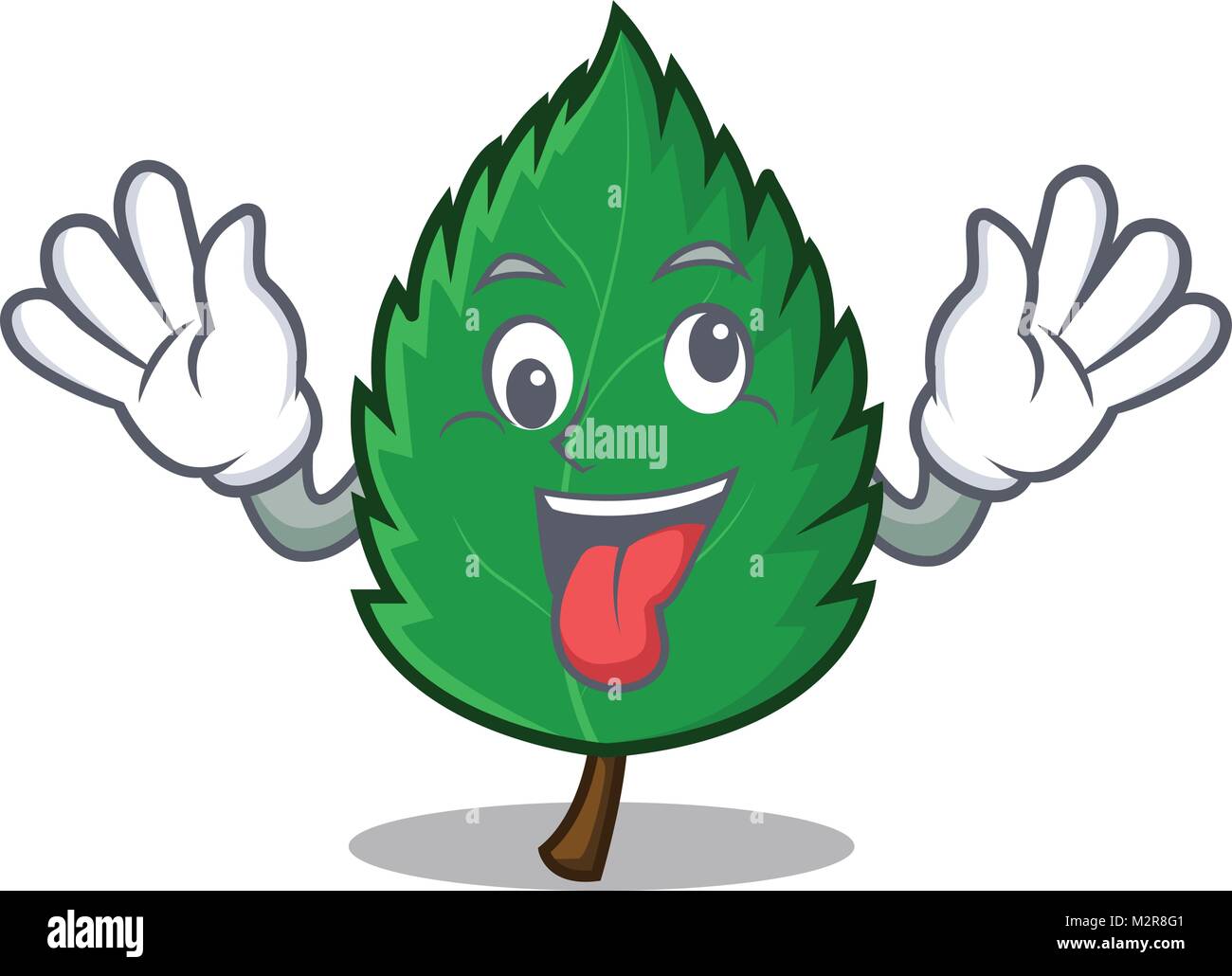 Crazy mint leaves mascot cartoon Stock Vector Image & Art - Alamy