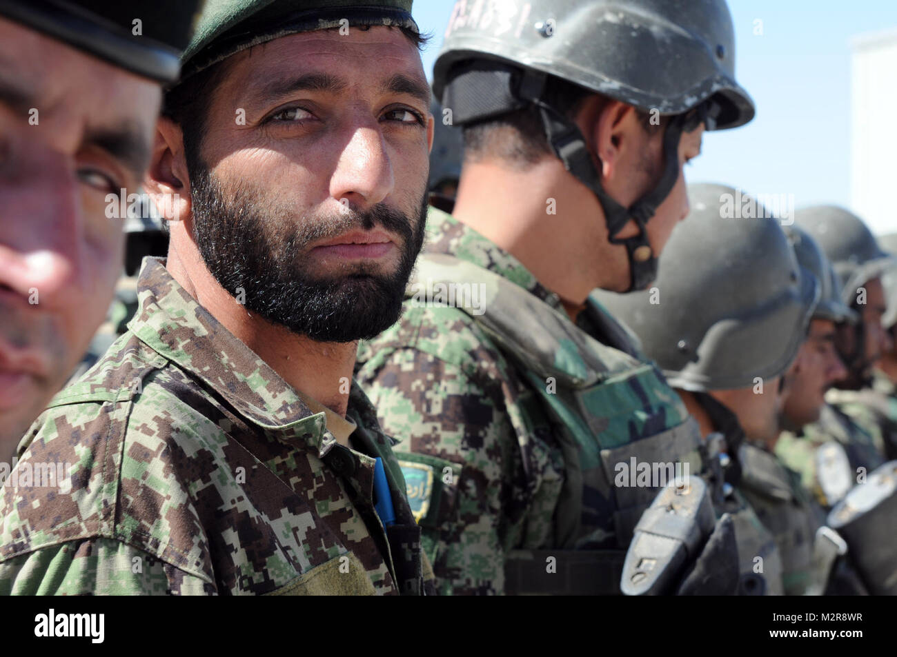 An Afghan National Army soldier, with the Route Clearance Company ...