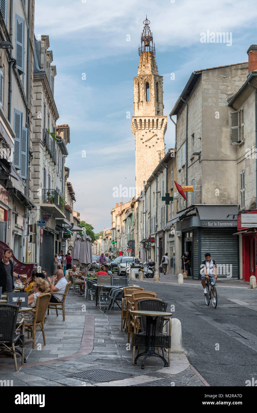 Street in the Old Town of Avignon, Vaucluse, Provence, France Stock ...