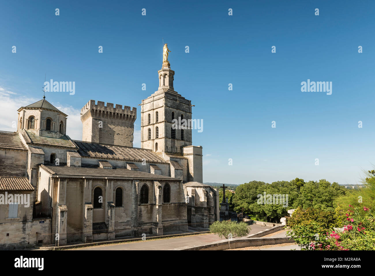 France, Provence, Vaucluse, Avignon, Cathedral of Notre Dame Stock ...
