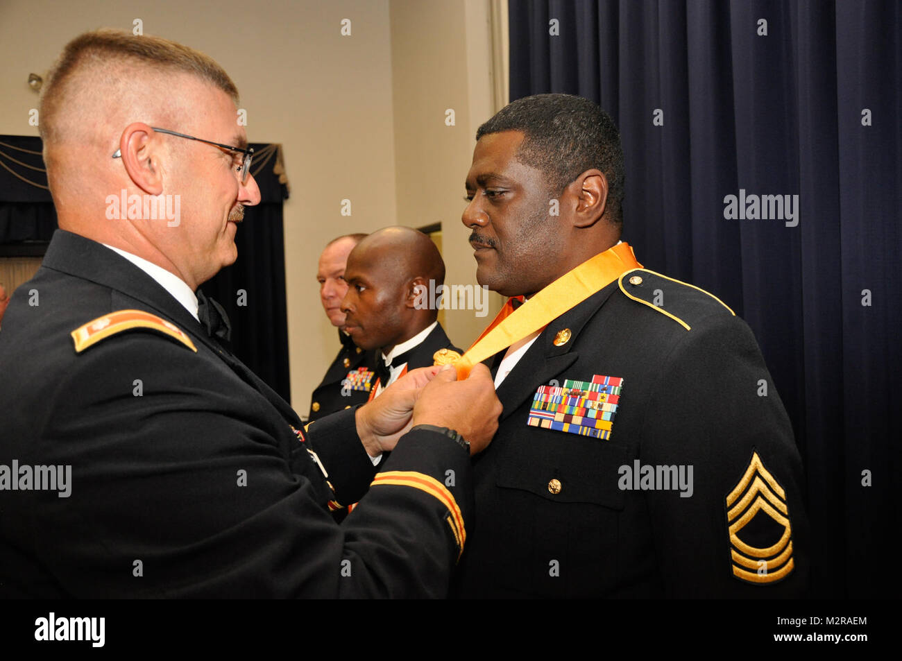 MSG Benson inducted by Delaware National Guard Stock Photo - Alamy