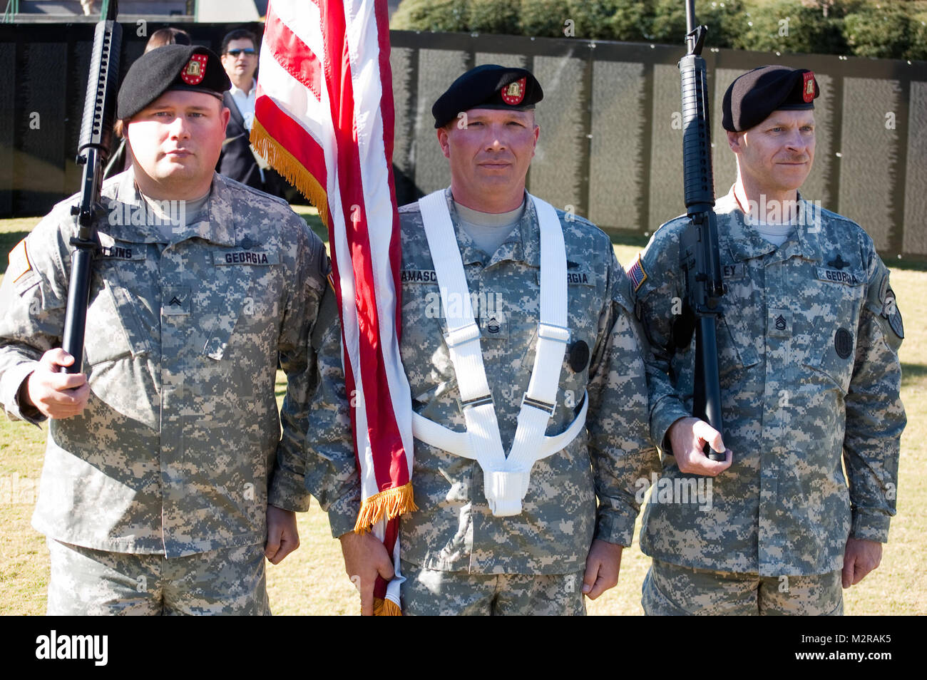 From left to right, CPL Anthony Rollins, SFC Robert Damaschke and SFC ...