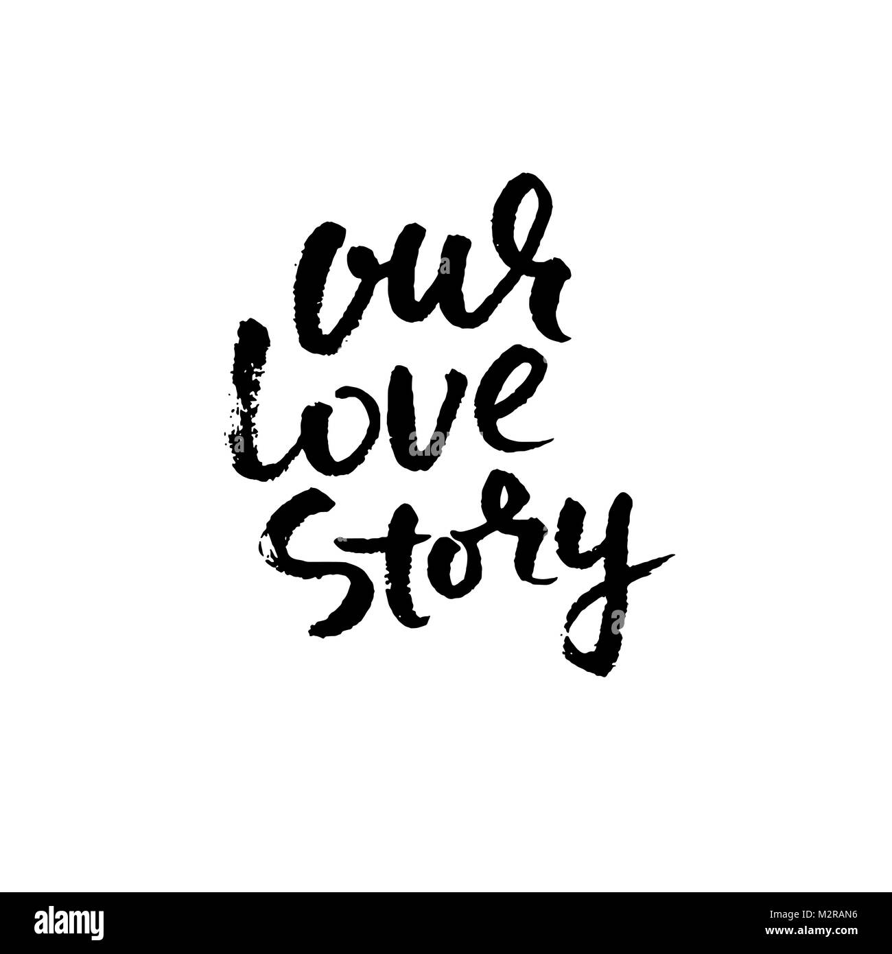 Love Story Text Concept Isolated Stock Vector Images Alamy 4539