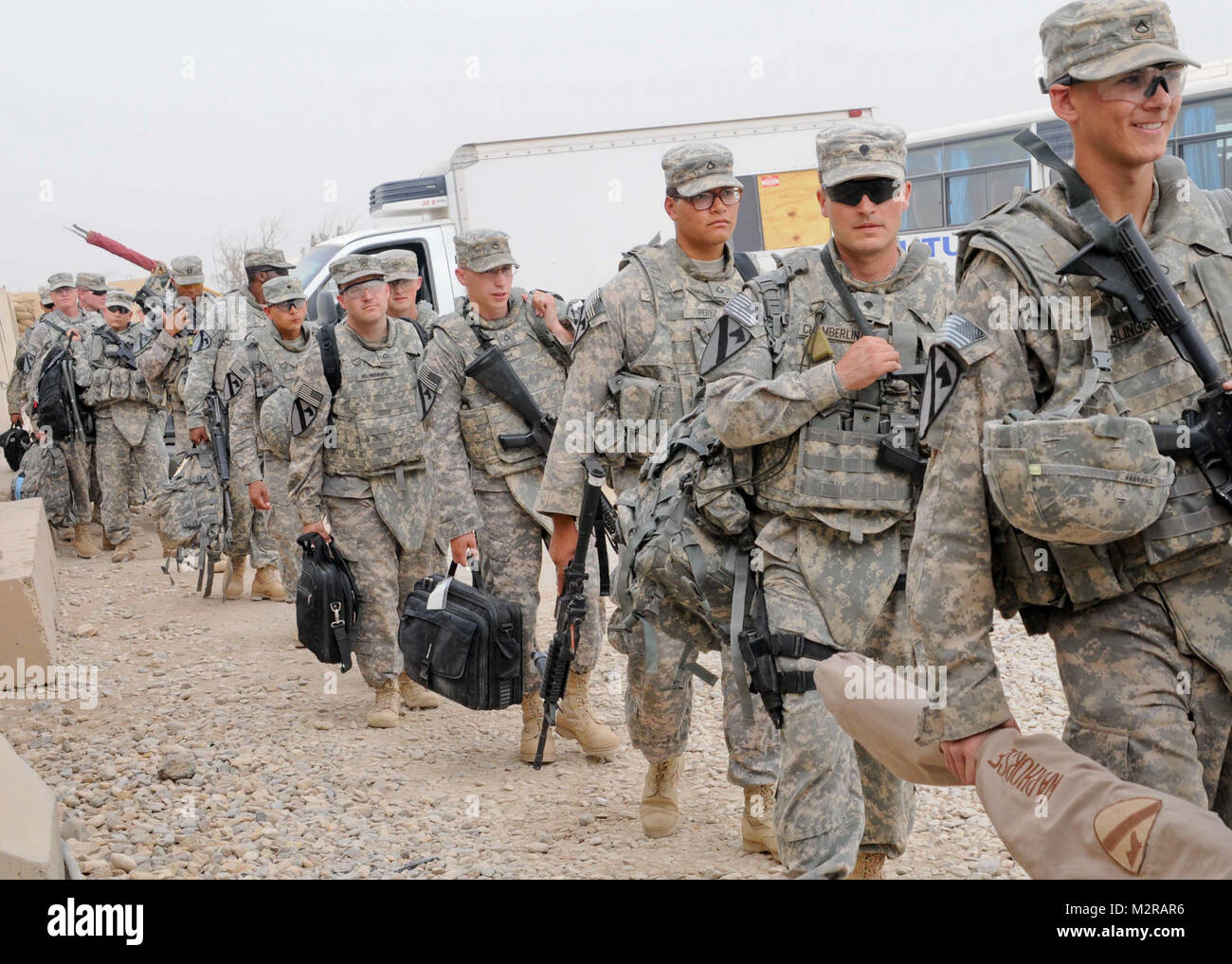 Soldiers with the 3rd Battalion, 8th Cavalry Regiment, 3rd Advise and ...