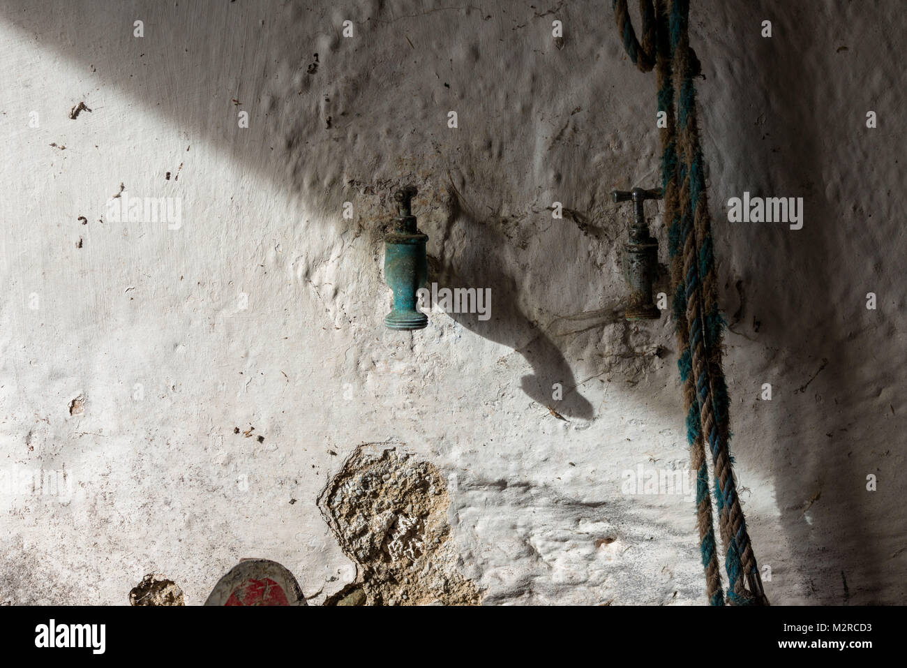 Wall in a stable Stock Photo - Alamy