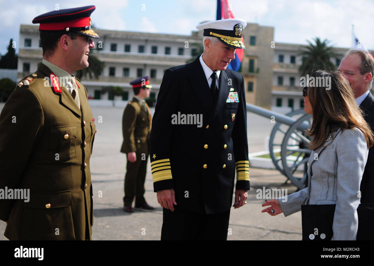 Locklear met with maltese brig gen martin xuereb hi-res stock ...