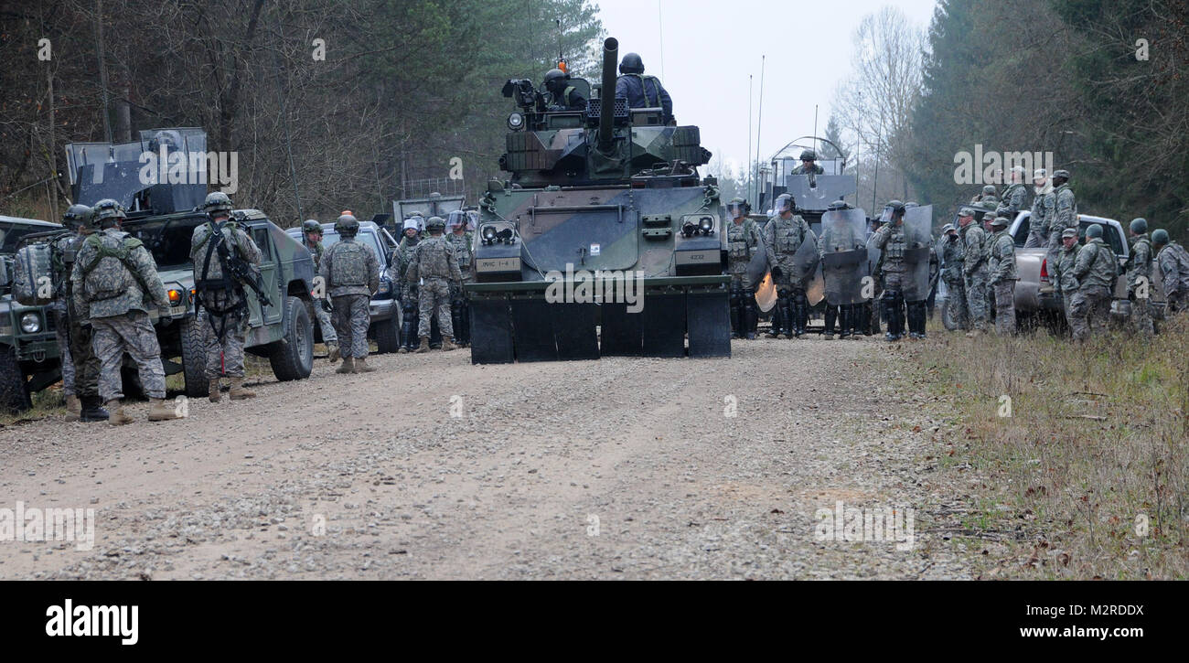 U.S. Army Soldiers from the Freedom of Maneuver Team Riot Control ...