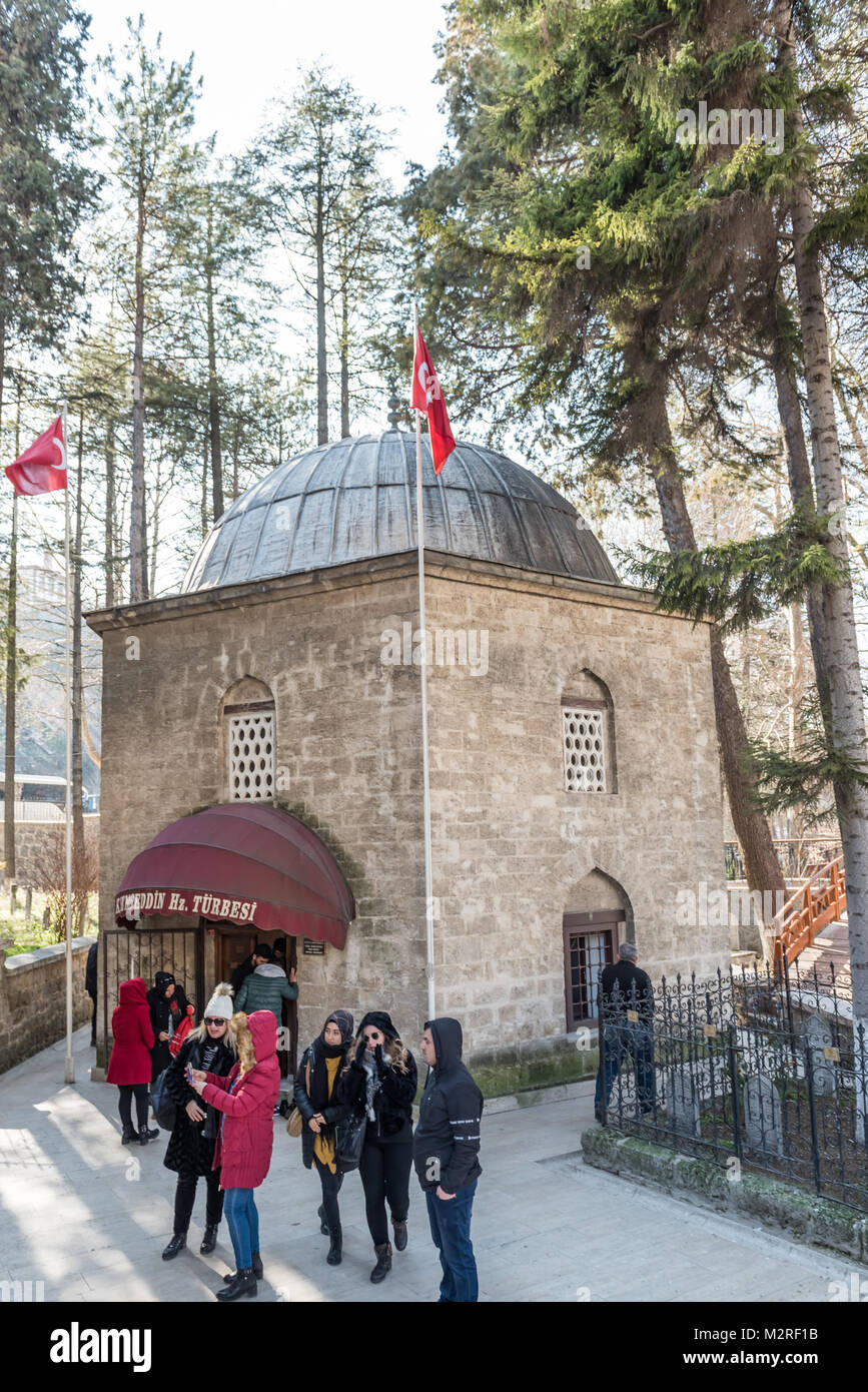 Unidentified people visit Ghazi Suleyman,Suleiman Pasha Mosque and ...
