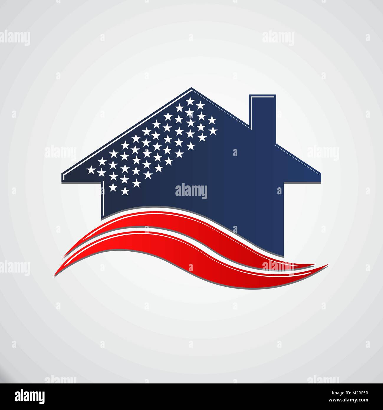 American House 50 stars. Vector Illustration Stock Vector Image & Art ...