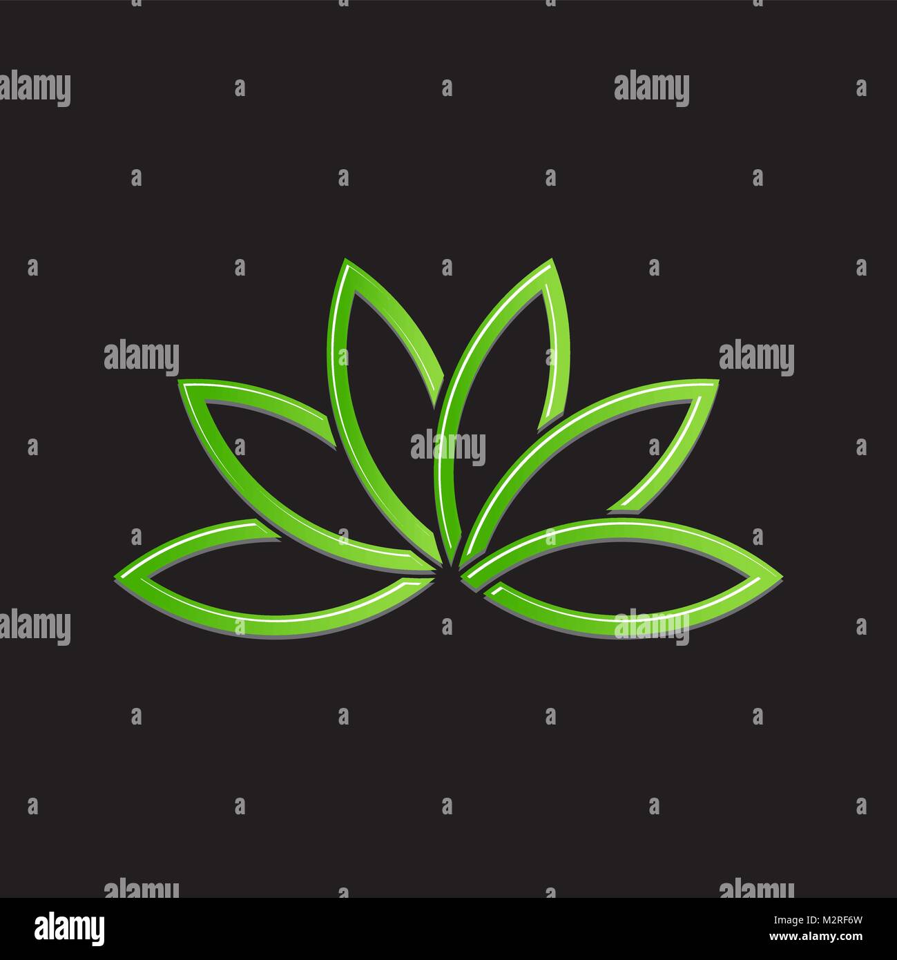 Green Lotus Plant Image Vector Illustration Stock Vector Image & Art ...