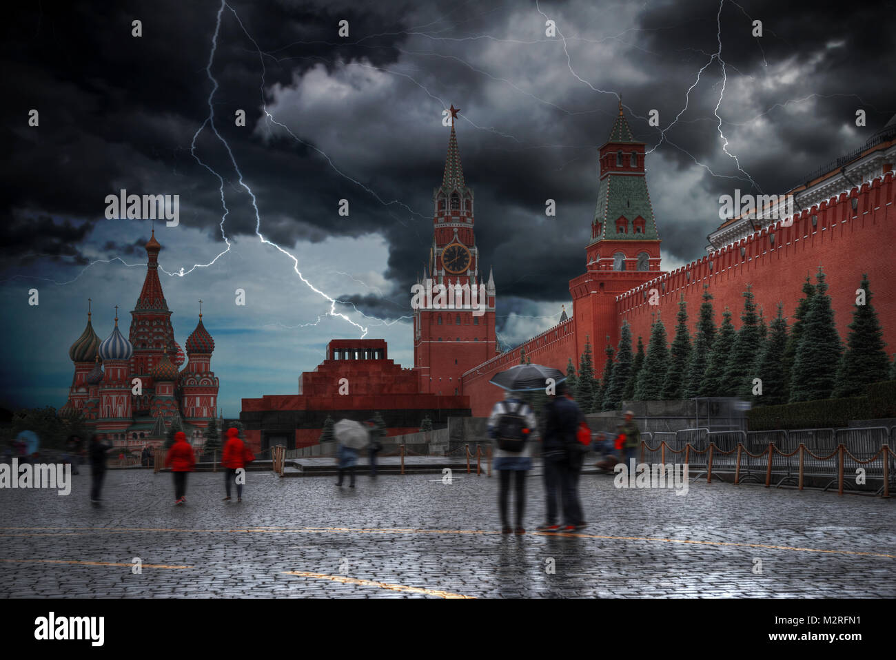 Moscow lightning hi-res stock photography and images - Alamy