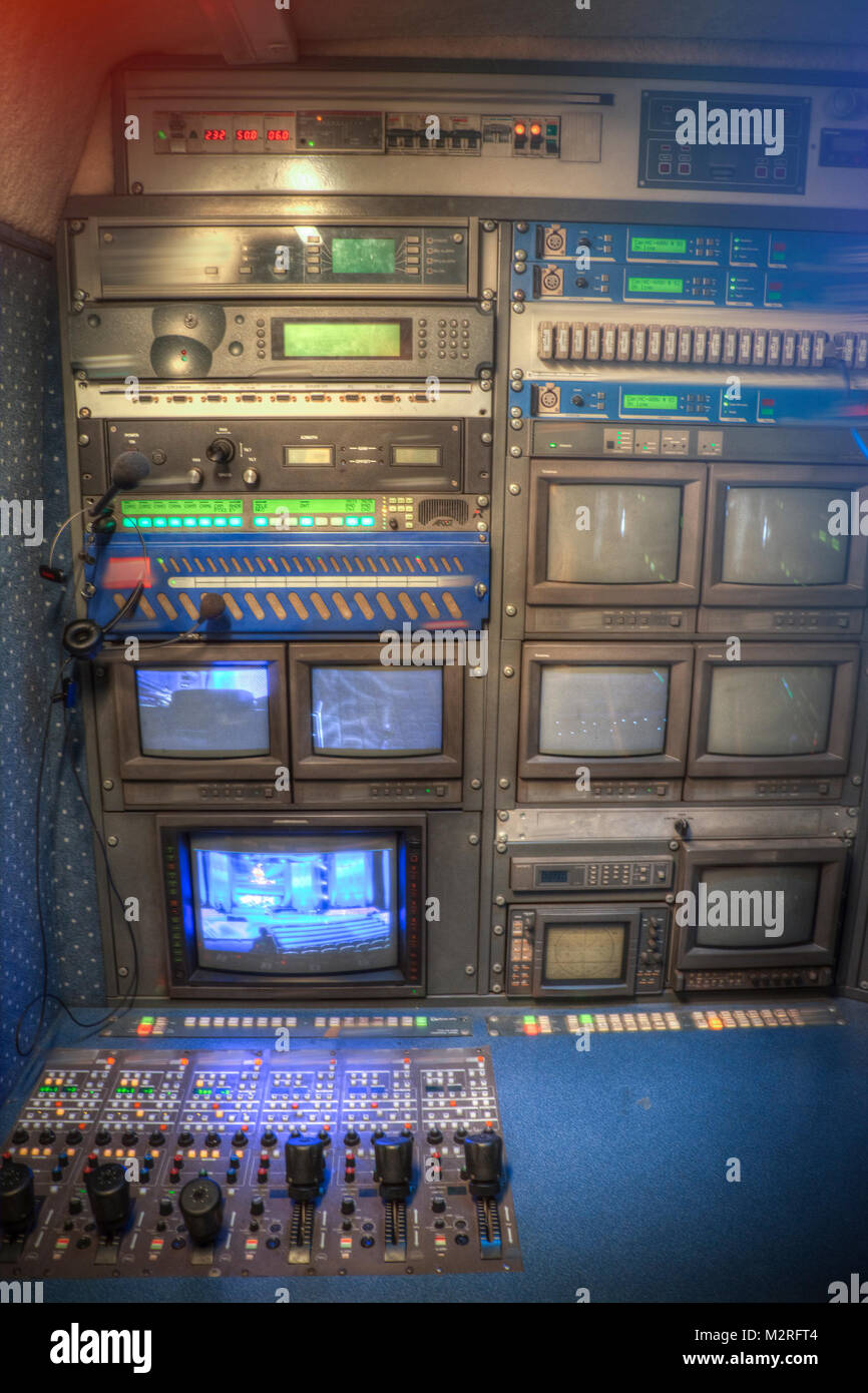 TV studio for filming programs and news Stock Photo - Alamy