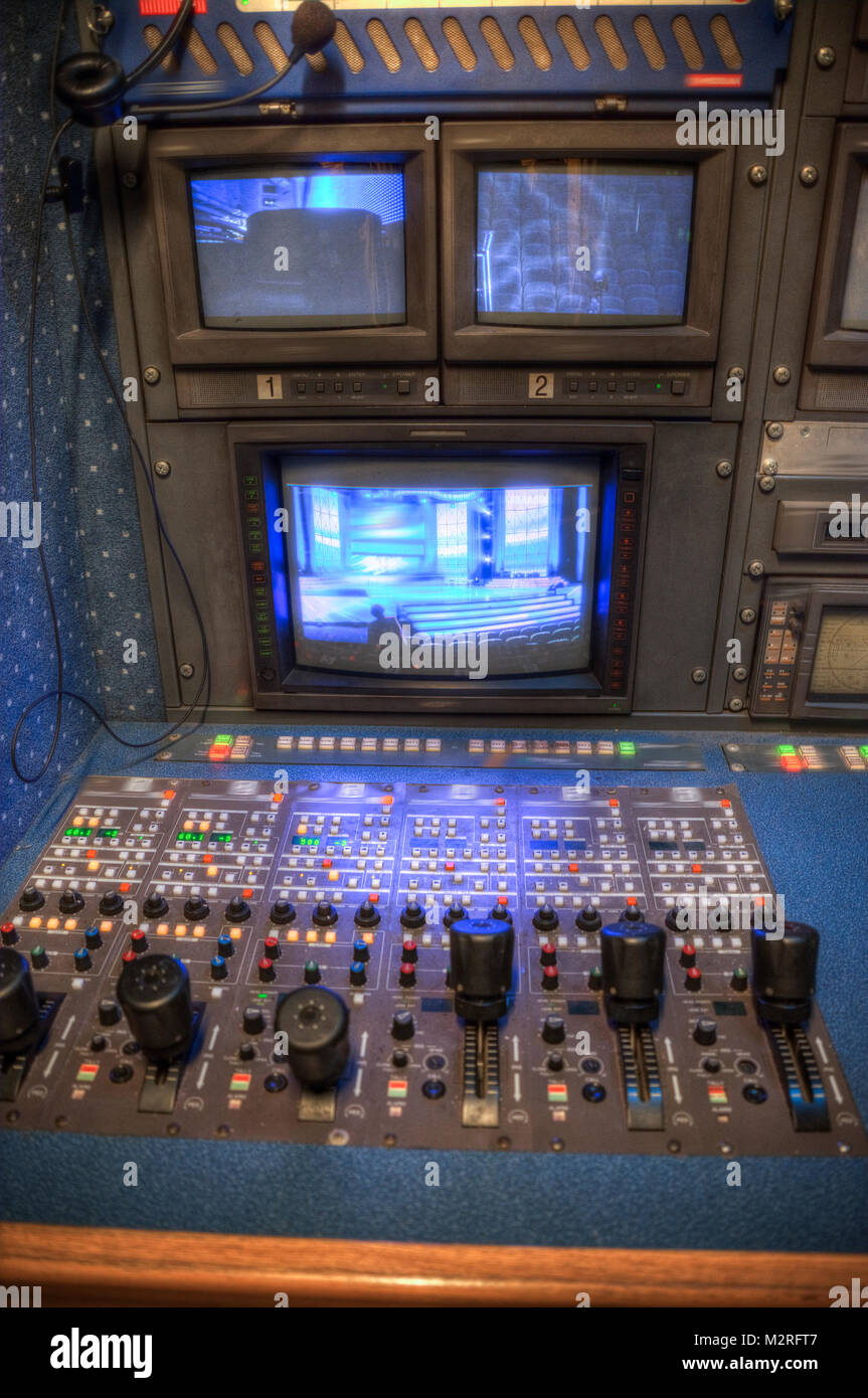 TV studio for filming programs and news Stock Photo - Alamy