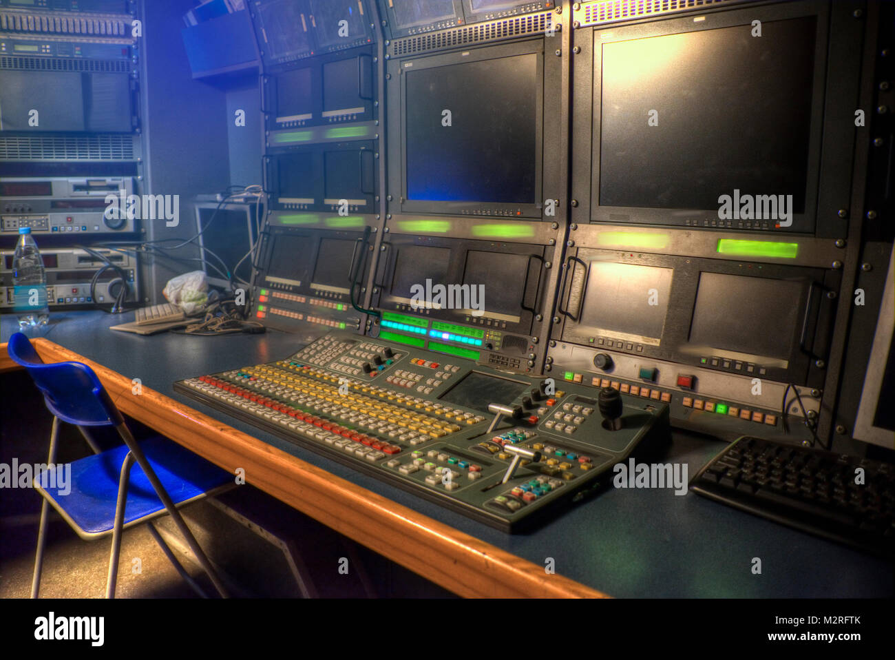 TV studio for filming programs and news Stock Photo - Alamy