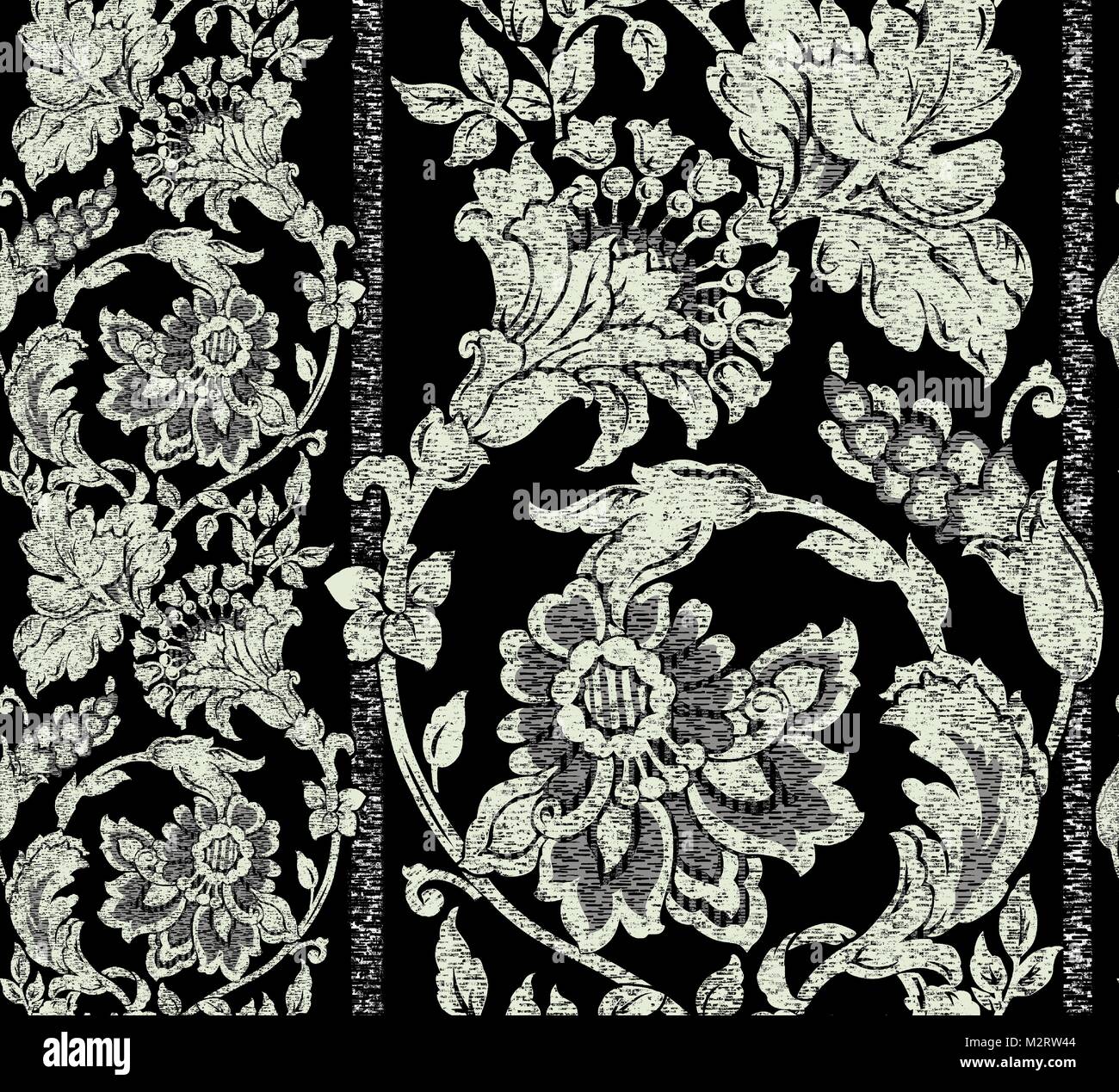 vector illustration pattern art drawing flower leaves floral drawing ...