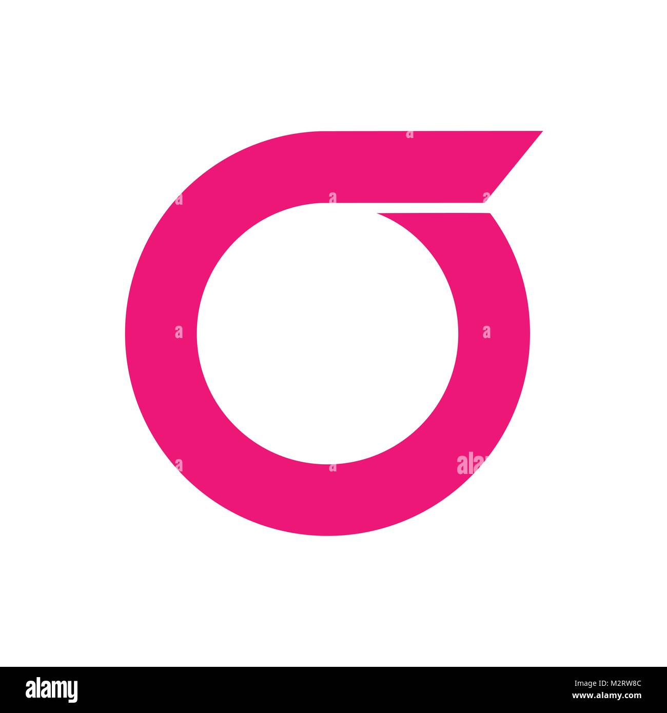 Initial O Simple Wing Symbol Abstract Corporate Symbol Vector ...