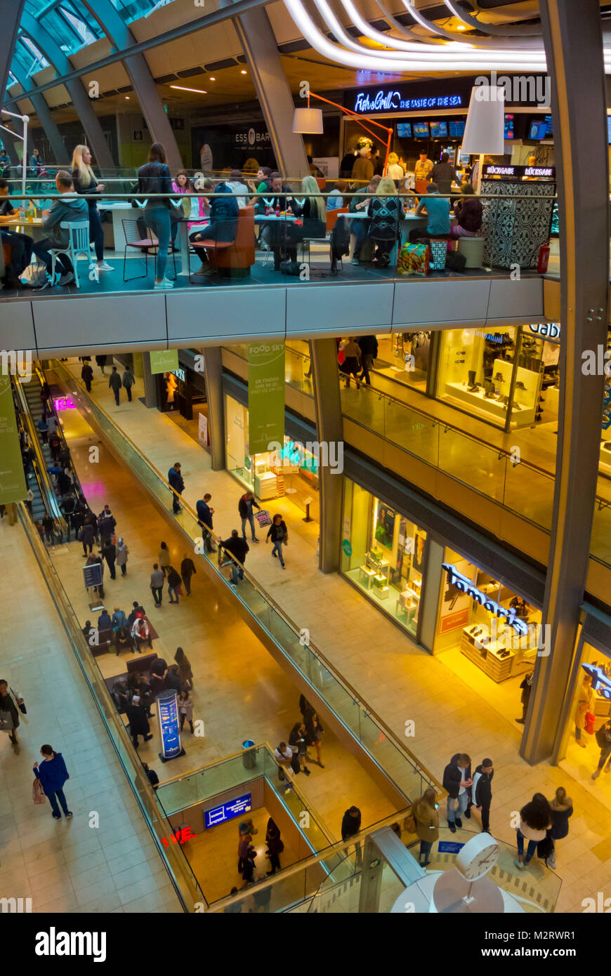 Europa Passage shopping centre, Rathausmarkt, Hamburg, Germany Stock ...