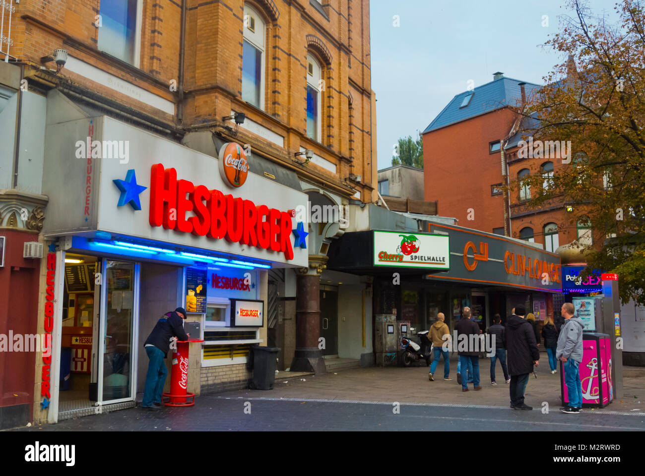 Beatles-Platz, Reeperbahn, St Pauli district, Hamburg, Germany Stock ...