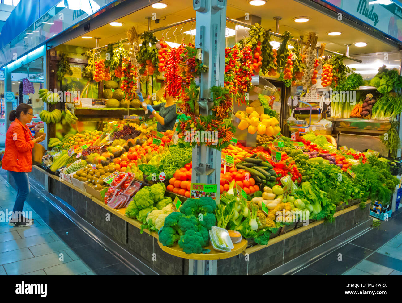 Mercat de l'Olivar, Palma, Mallorca, Balearic islands, Spain Stock ...