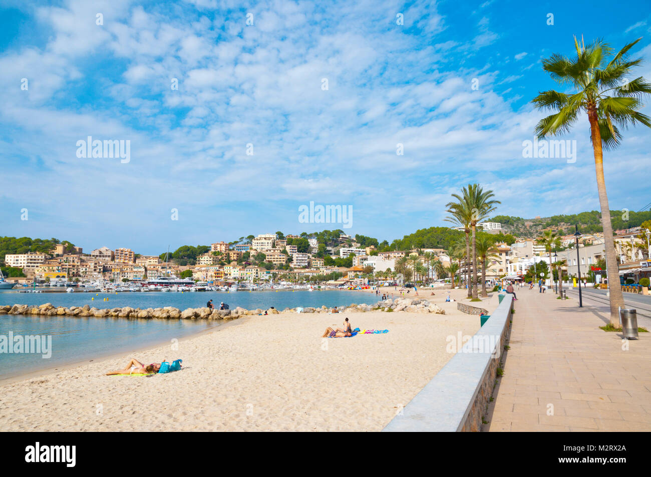 Platja de Port de soller, beach, Port de Soller, Mallorca, Balearic ... Platja de Port de soller, beach, Port de Soller, Mallorca, Balearic ...