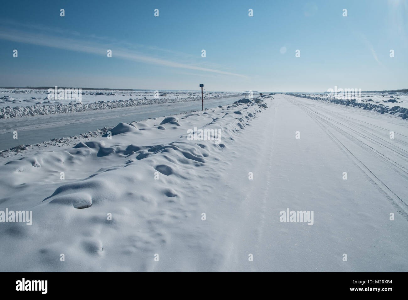 The river Lena near Yakutsk in Siberia, becomes a major highway when it ...