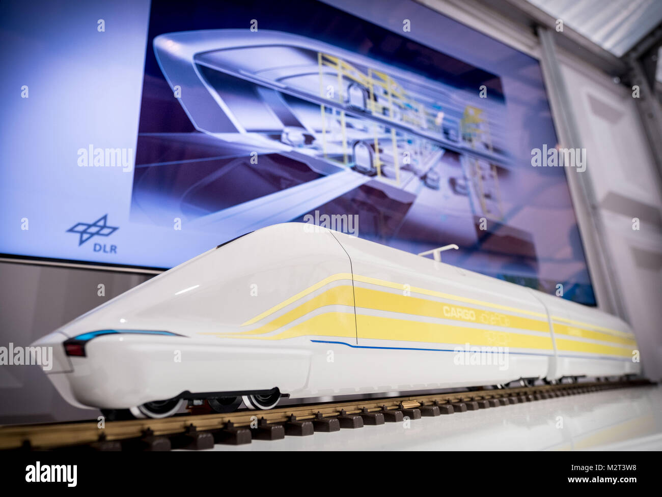 Model of the NGT CARGO Concept Train photographed during the Information Day of the German ...