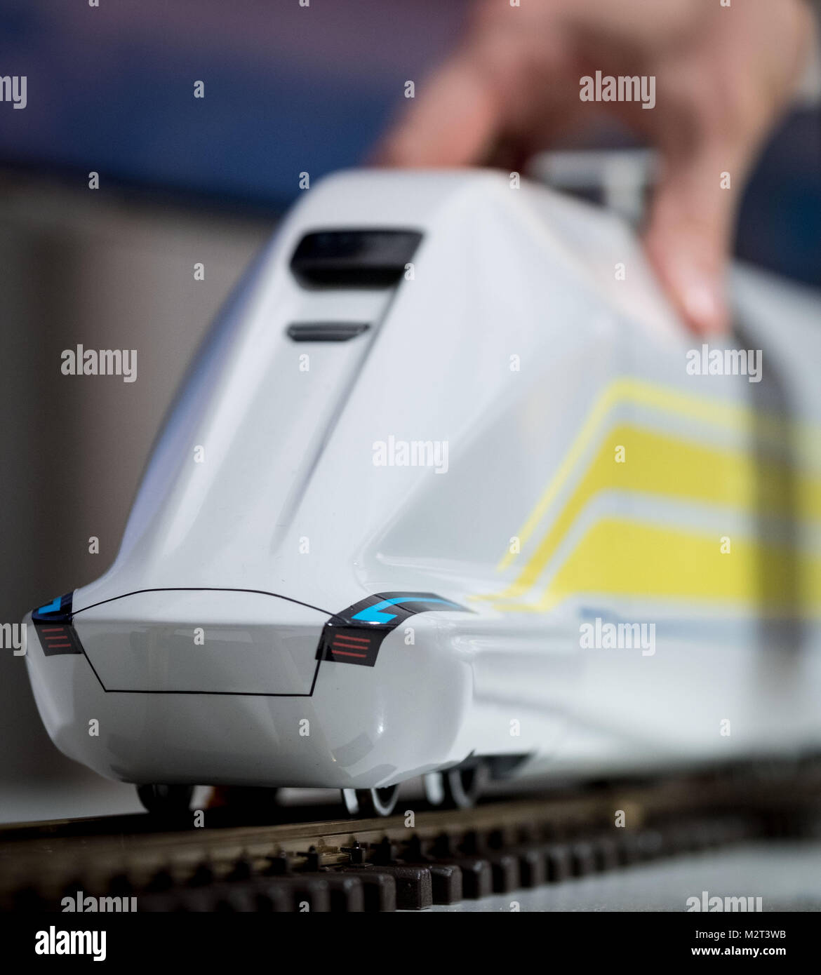 Model of the NGT CARGO Concept Train photographed during the ...