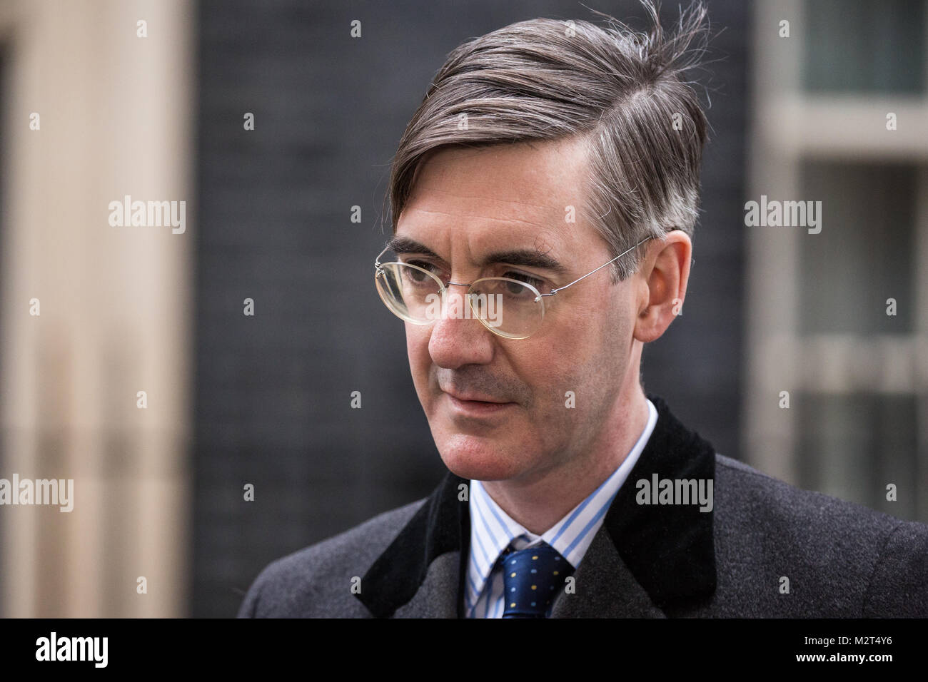 London, UK. 8th February, 2018. Jacob Rees-Mogg, Conservative MP for ...