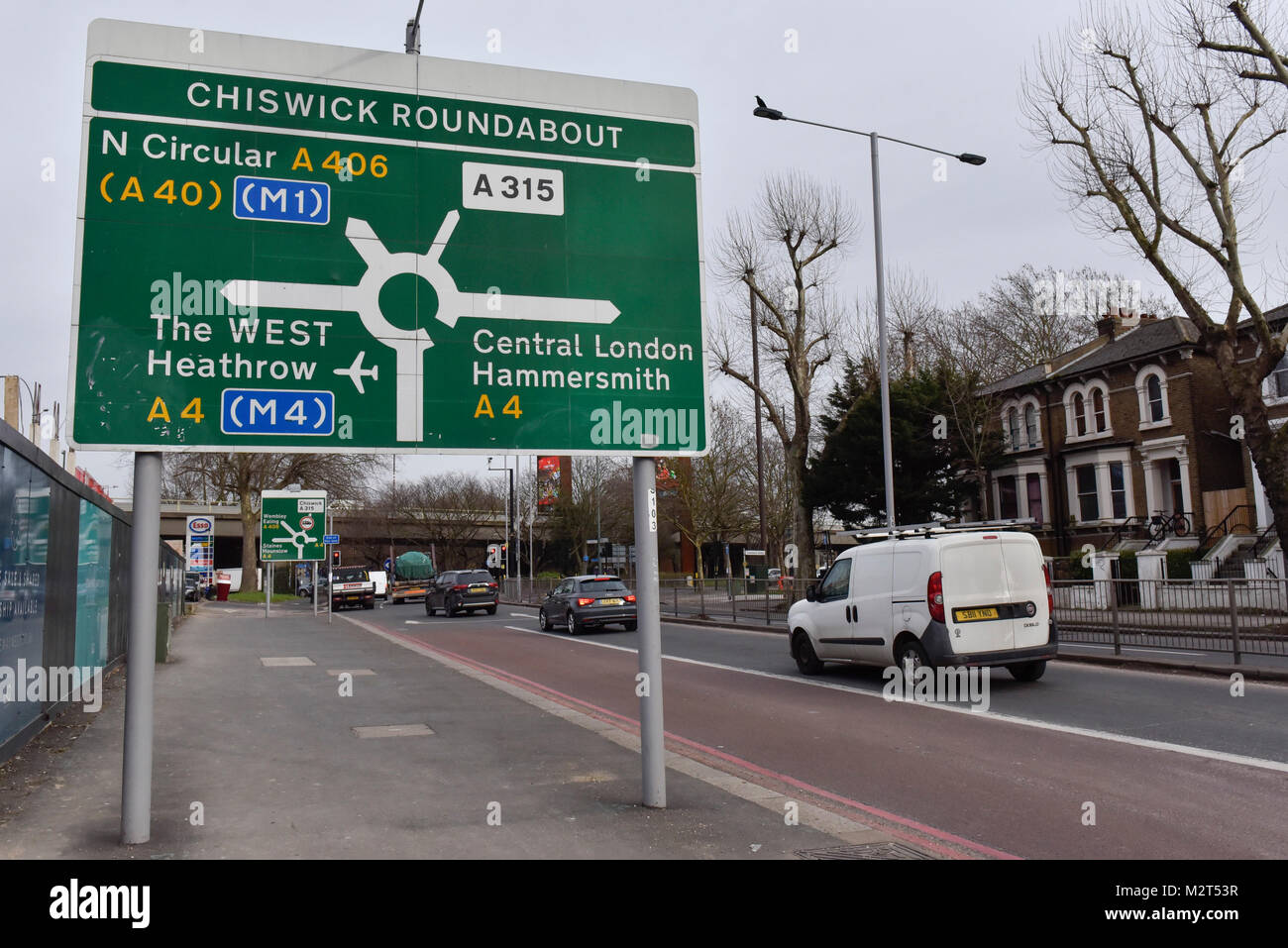 London, UK. 8th Feb, 2018. Drivers on the route from Chiswick ...