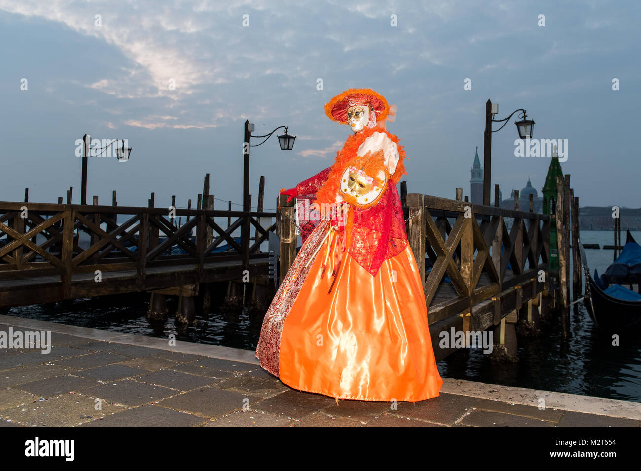 Venice, Italy. 8th Feb, 2018.. Venice Carnival in St Marks Square ...
