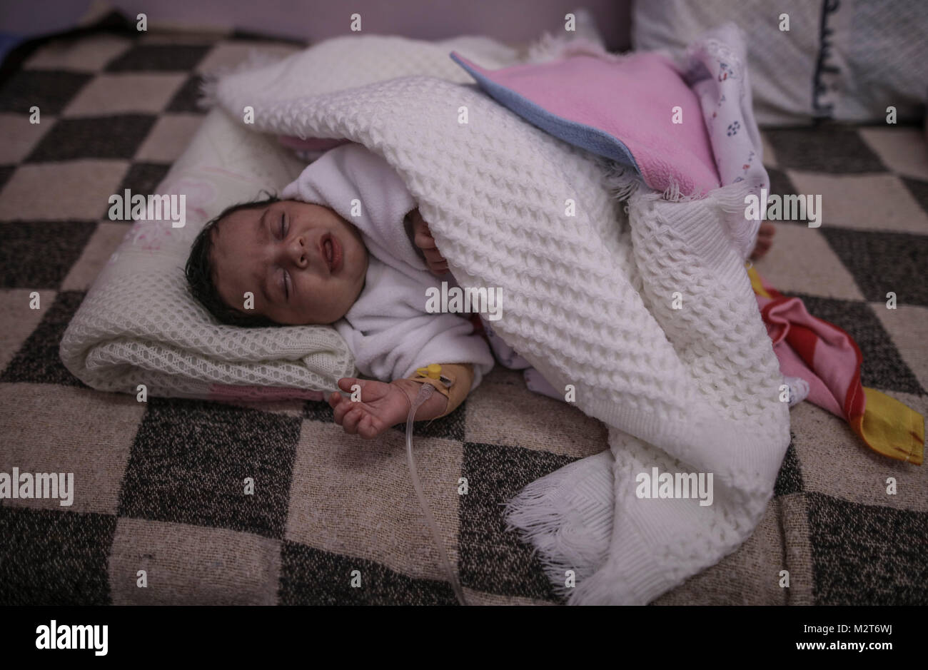 dpatop - A five-month-old Palestinian cancer patient receives medical ...