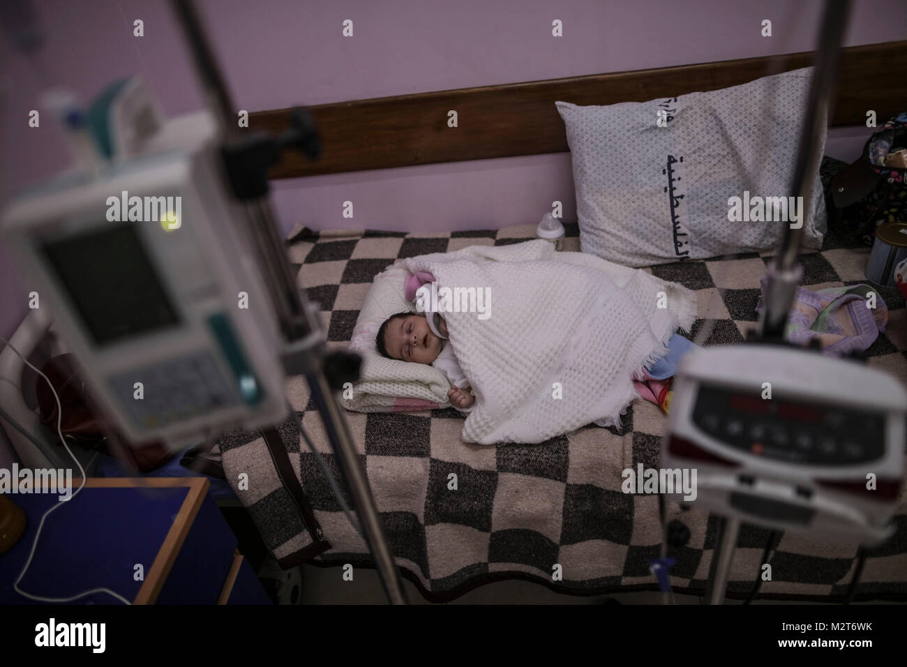 dpatop - A five-month-old Palestinian cancer patient receives medical ...