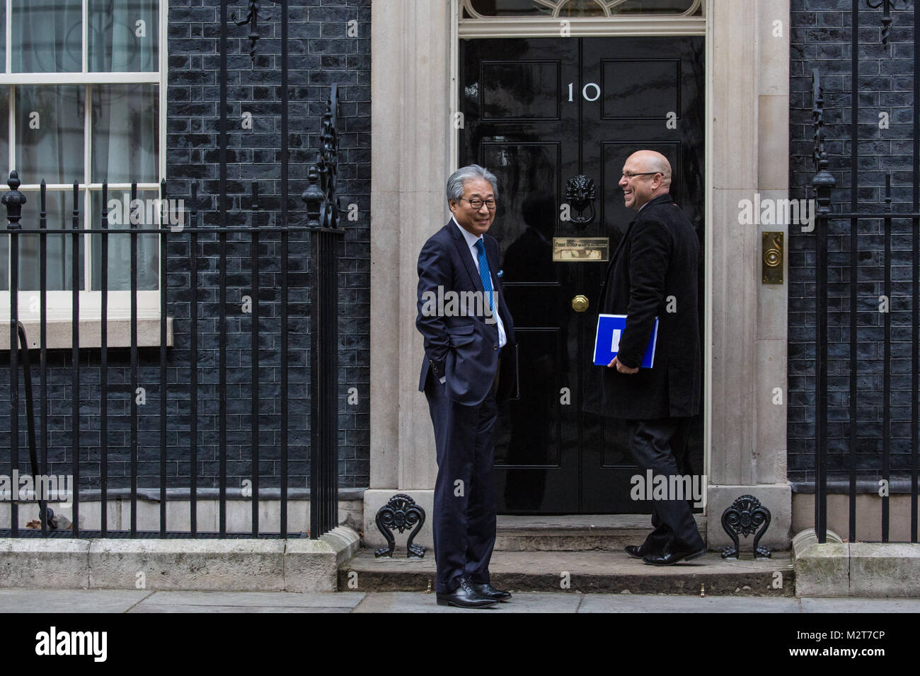 London, UK. 8th February, 2018. Atsushi Kume, Managing Director of ...