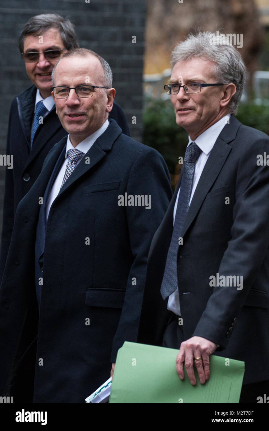 London, UK. 8th February, 2018. Japanese business leaders Dr Johannes ...
