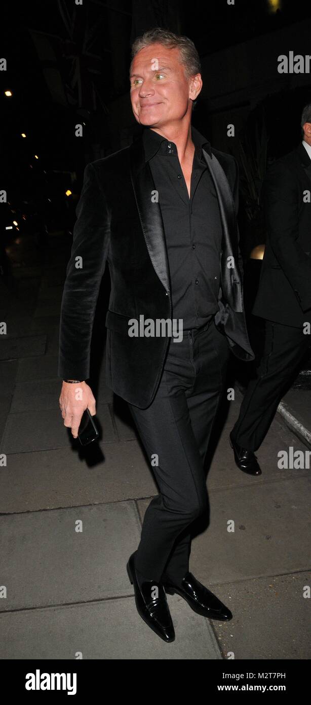 London,UK. David Coulthard at the Broadcast Awards 2018, Grosvenor ...