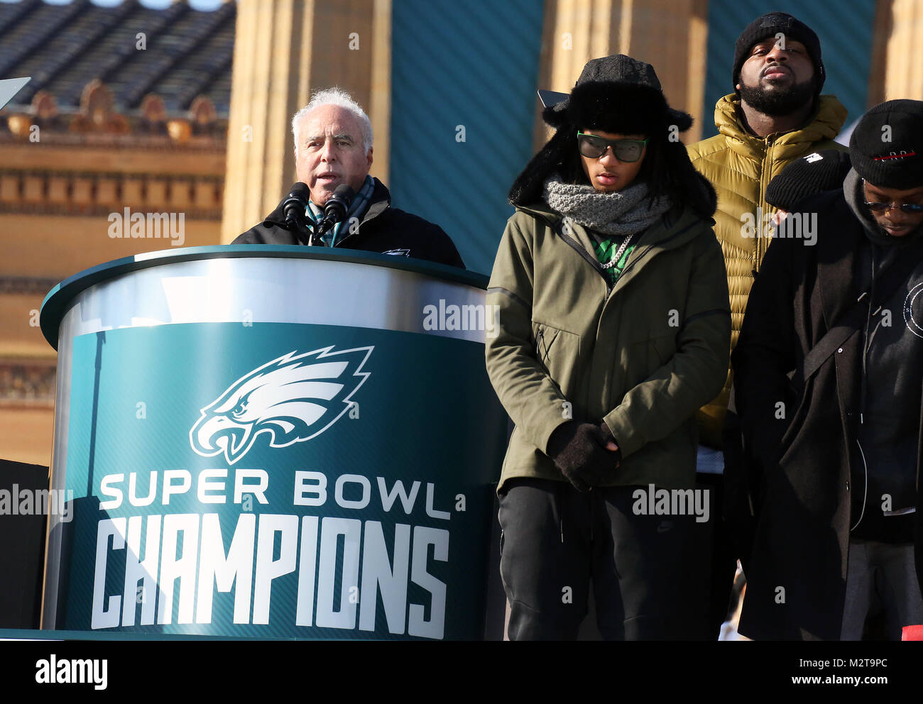 Philadelphia, PA, USA. 8th Feb, 2018. Philadelphia Eagles celebrate ...