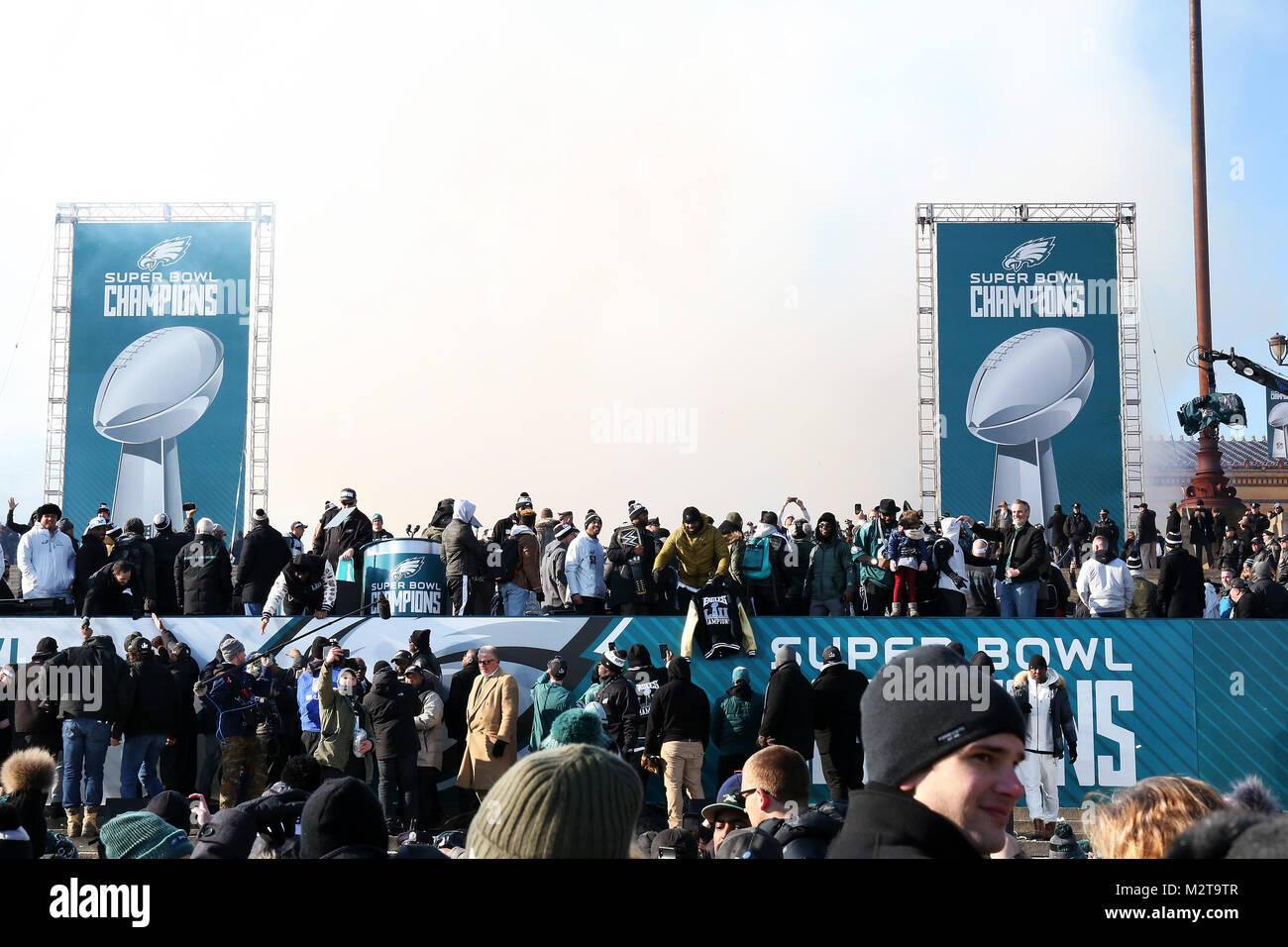 Philadelphia, PA, USA. 8th Feb, 2018. Philadelphia Eagles celebrate ...