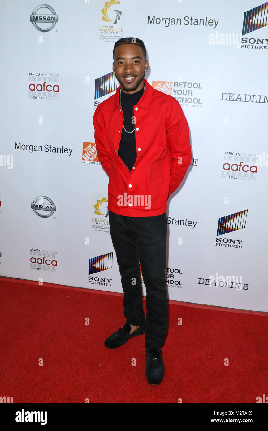 Los Angeles, California, USA. 7th February, 2018. Algee Smith attending ...